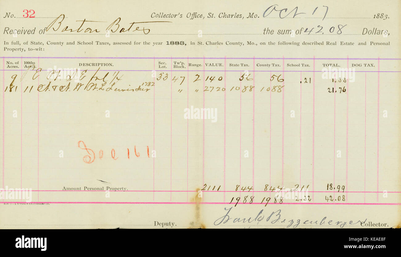 Ancient tax receipt hi-res stock photography and images - Alamy