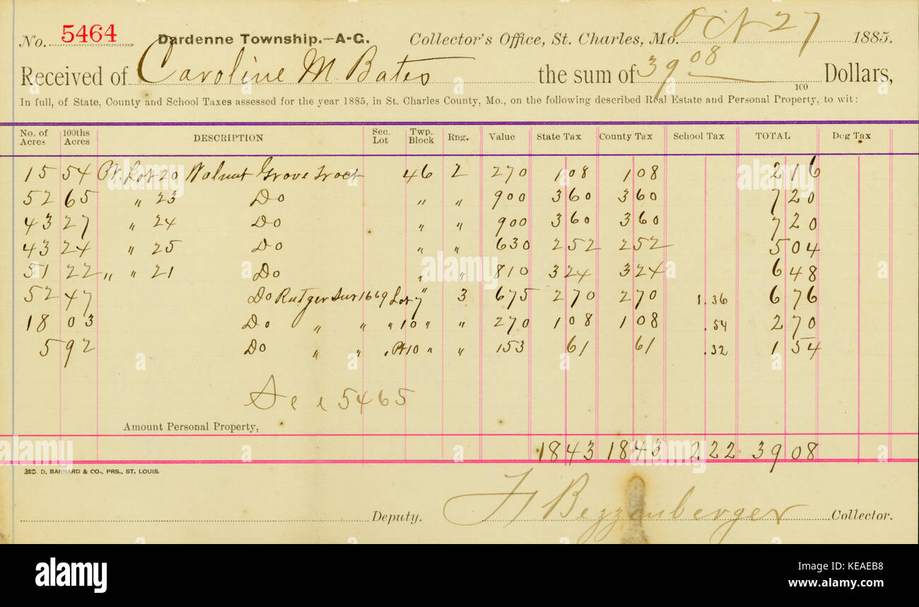 Ancient tax receipt hi-res stock photography and images - Alamy