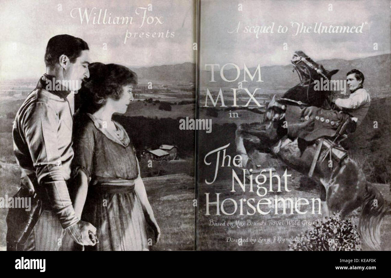 *The Night Horsemen* (1921) is a Western film directed by Lambert ...