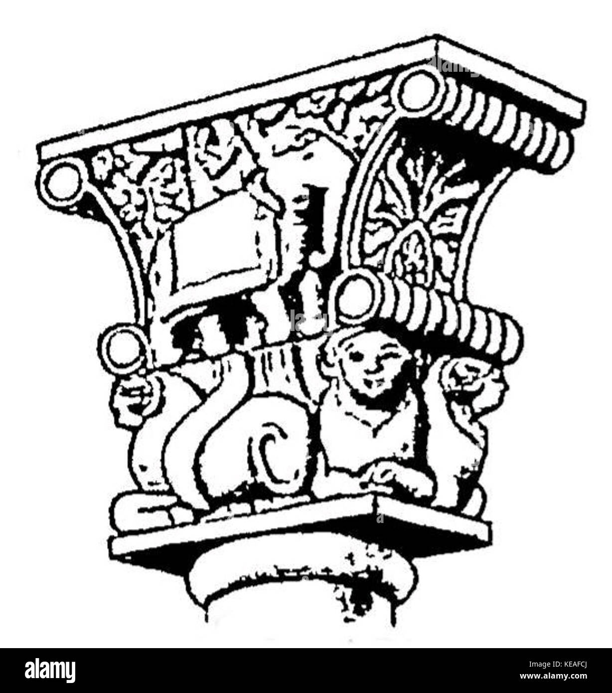 Mauryan capital 250 BCE drawing Stock Photo - Alamy