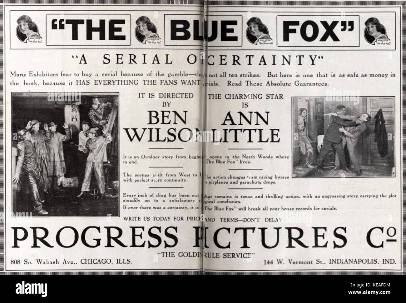The Blue Fox (1921) 16 Stock Photo - Alamy