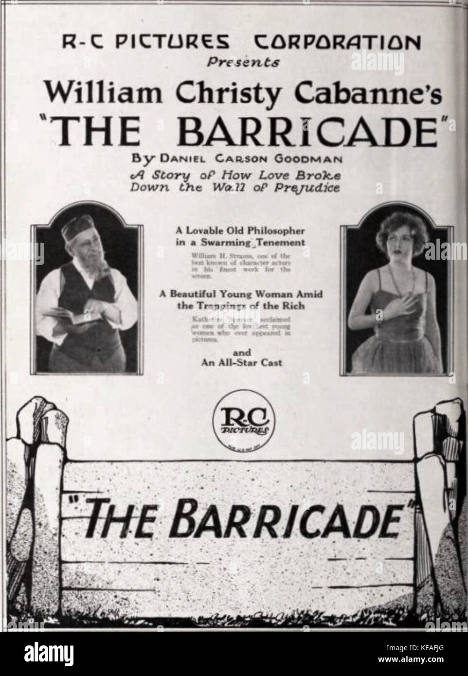 'The Barricade' (1921) is a silent film depicting scenes of war and ...