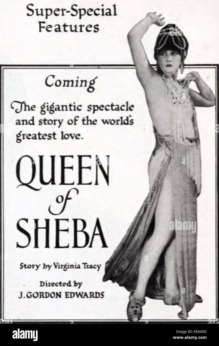 The Queen of Sheba (1921) 23 Stock Photo - Alamy