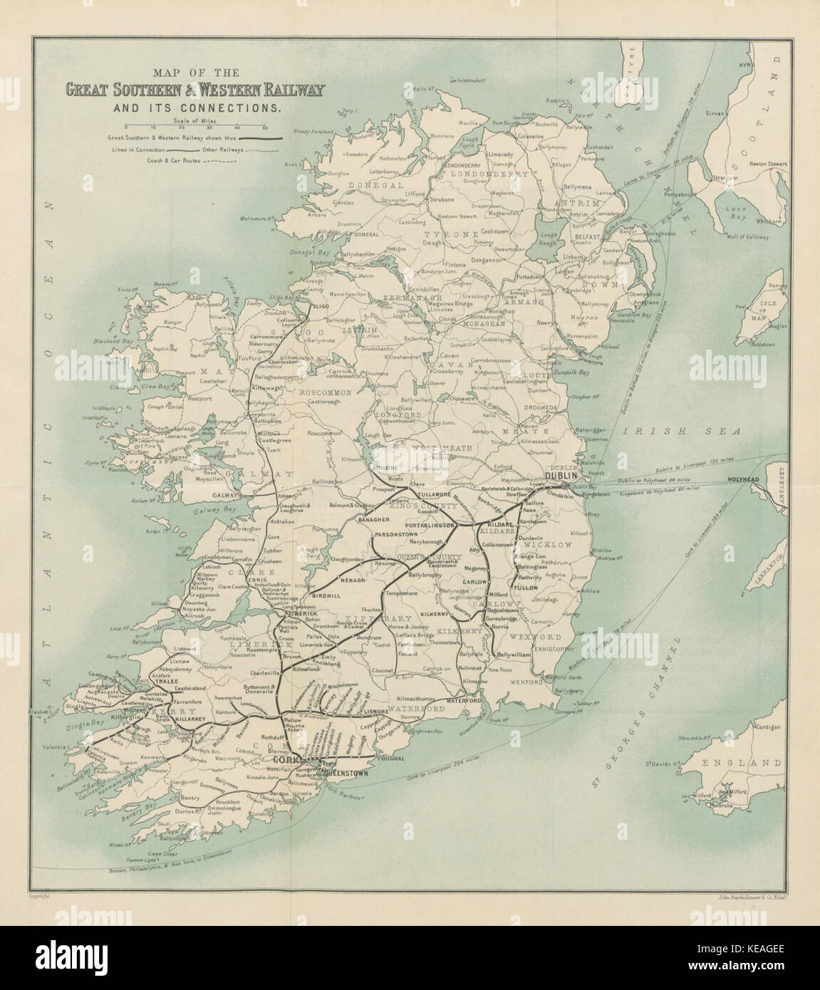 Irish railway maps hi-res stock photography and images - Alamy