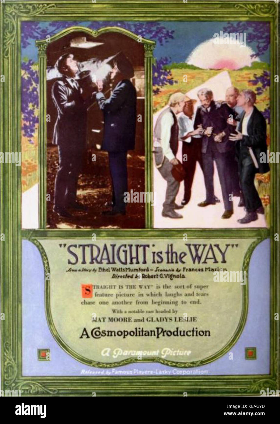 Straight Is the Way (1921) 3 Stock Photo - Alamy