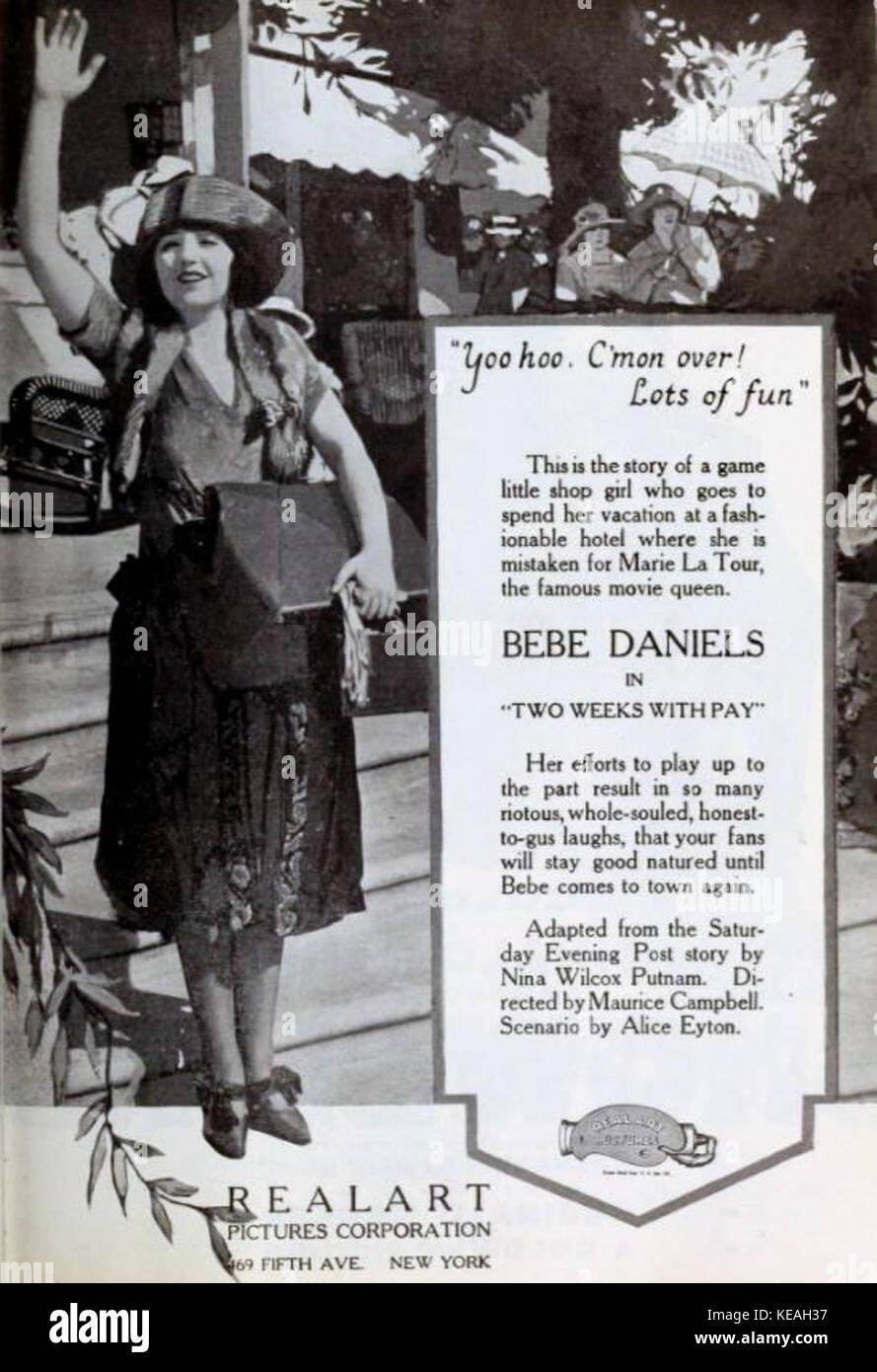 Two Weeks with Pay (1921) 1 Stock Photo - Alamy