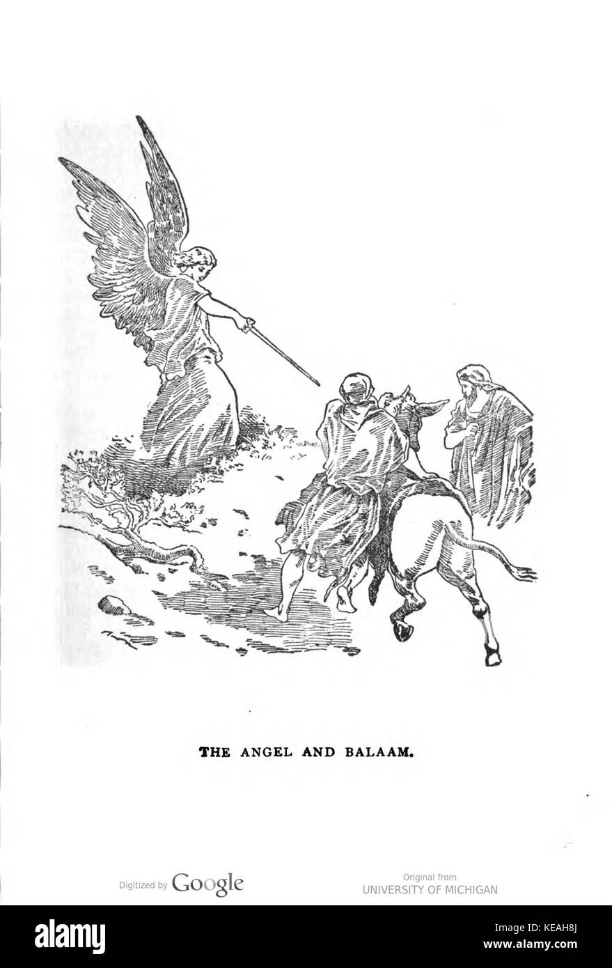 The angel and Balaam Stock Photo - Alamy
