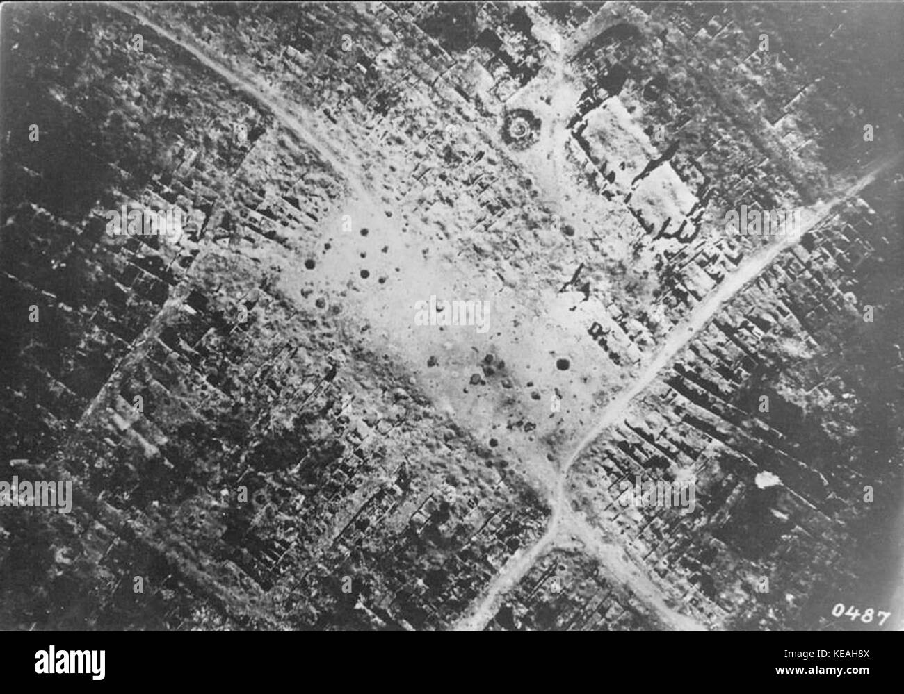 Bombed city aerial view hi-res stock photography and images - Alamy