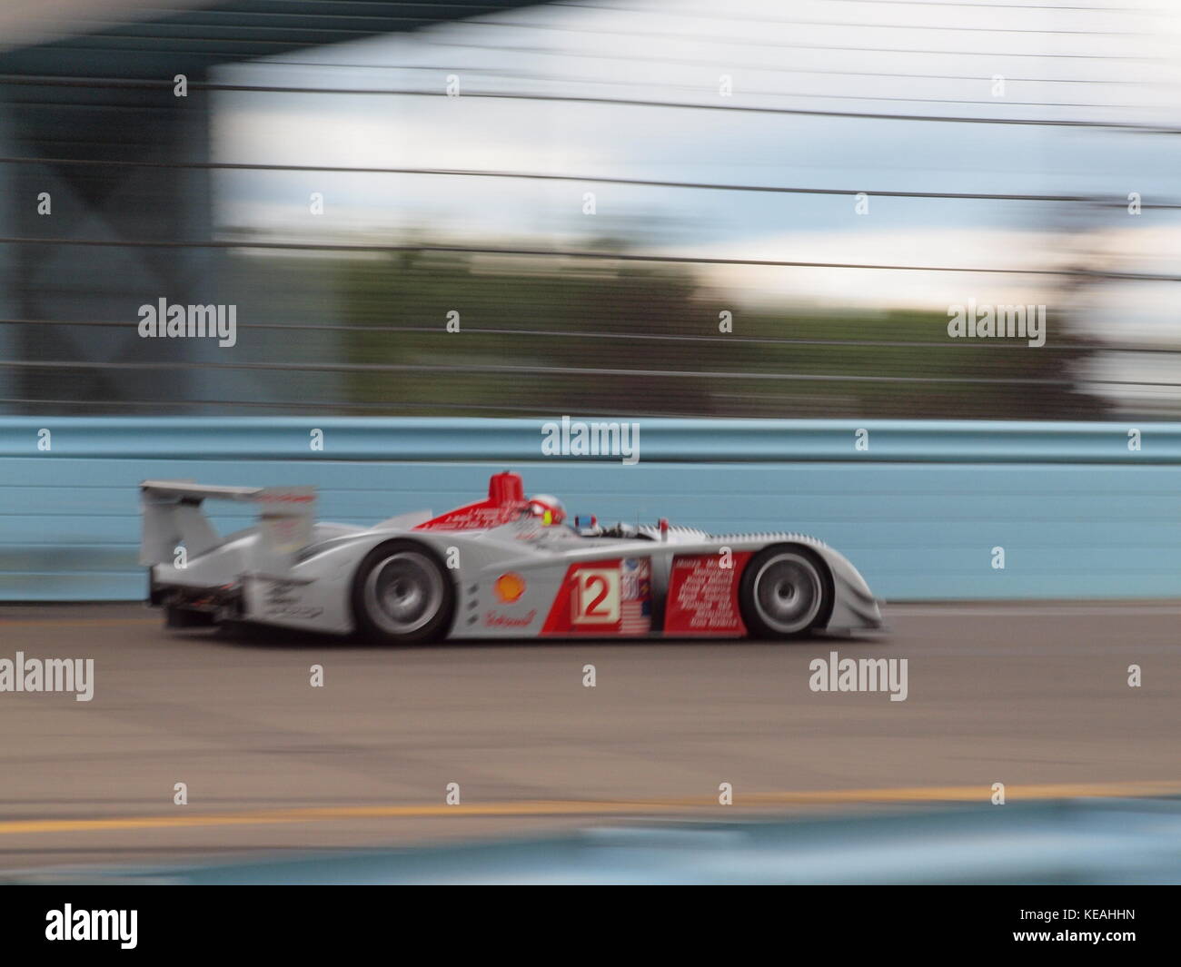 Race car approaching finish line hi-res stock photography and images ...