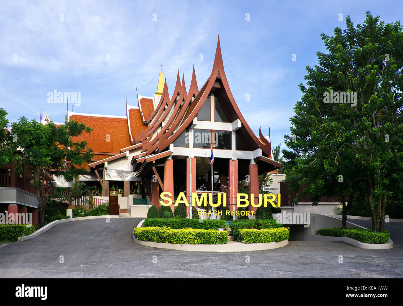 Hotel Samui Buri Beach Resort Stock Photo - Alamy