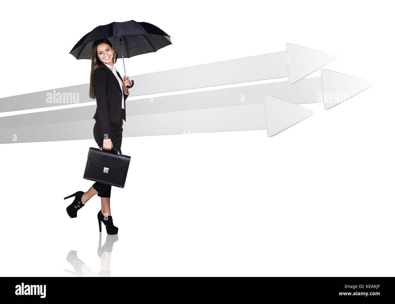 Woman career direction arrows hi-res stock photography and images - Alamy