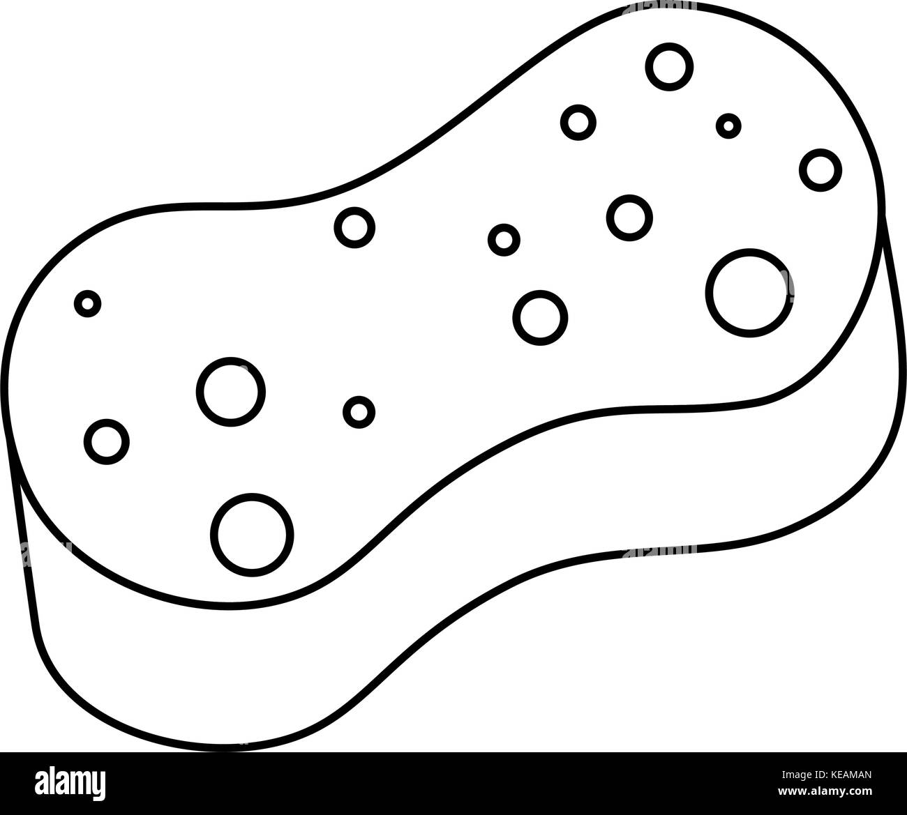 dish sponge isolated icon vector illustration design Stock Vector Image ...