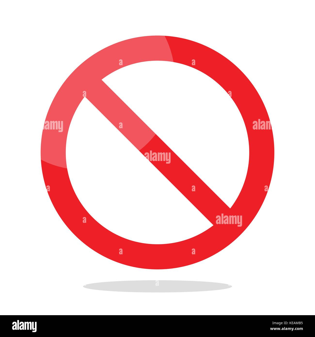 Prohibition no symbol. Vector illustration Stock Vector Image & Art - Alamy