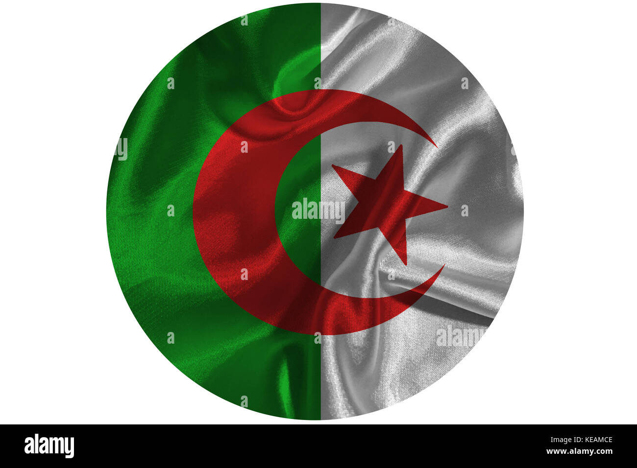 Algeria flag 3D illustration vertical bicolor symbol Stock Photo - Alamy
