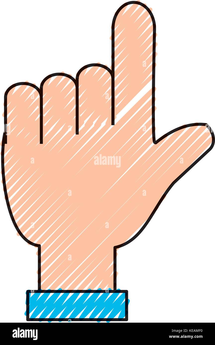hand vector illustration Stock Vector Image & Art - Alamy