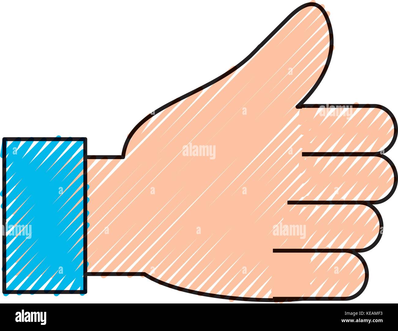 hand vector illustration Stock Vector Image & Art - Alamy