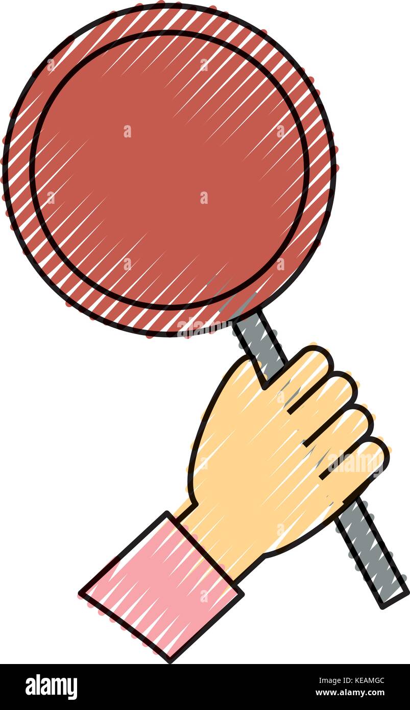 hand with trafic sign vector illustration Stock Vector Image & Art - Alamy