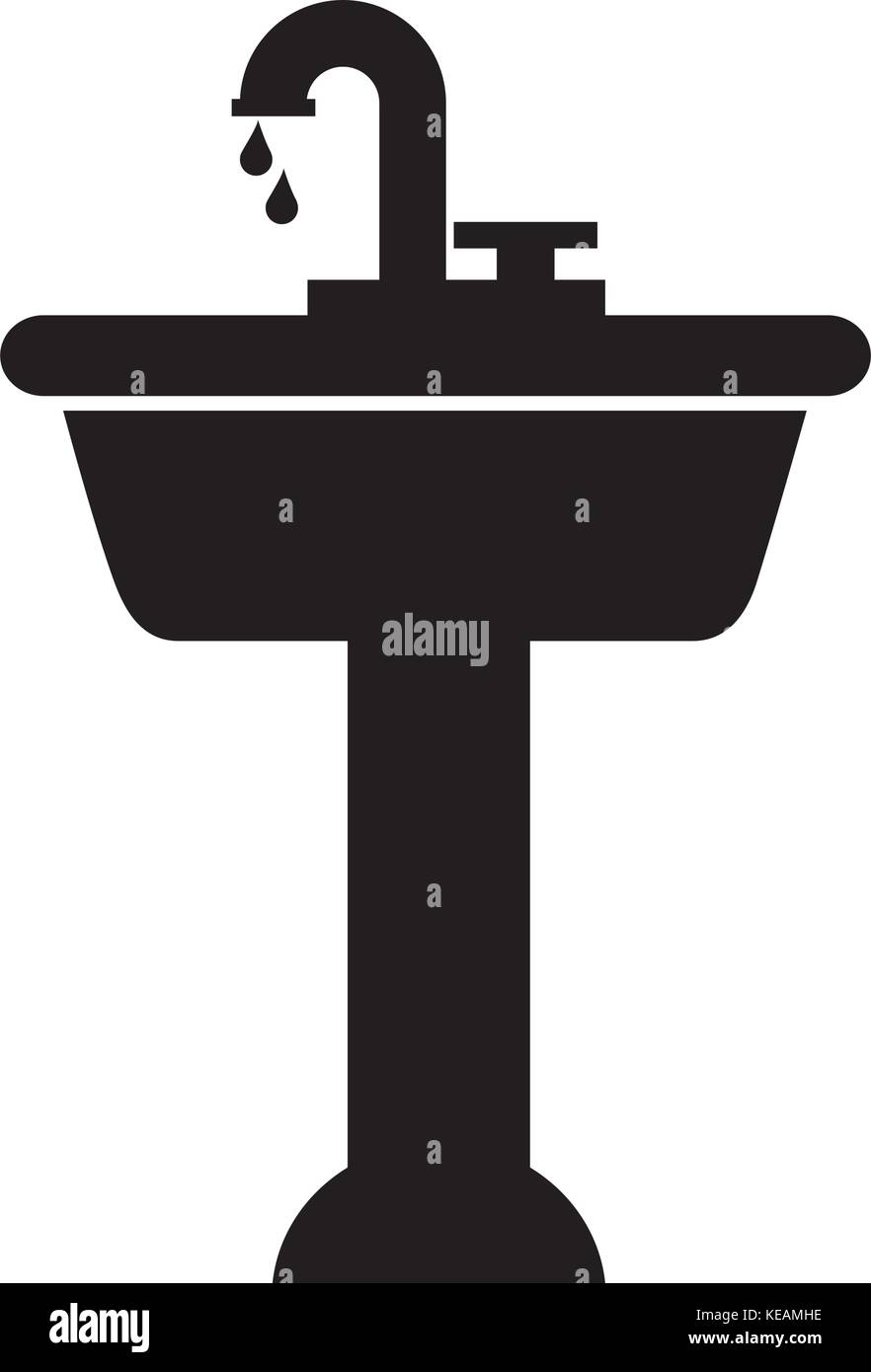 home sink for toilet bathroom ceramic Stock Vector Image & Art - Alamy