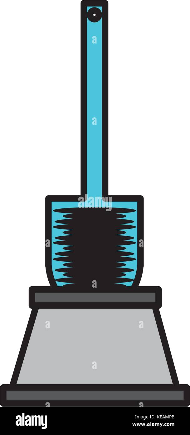 toilet brush accessory clear handle icon Stock Vector Image & Art - Alamy