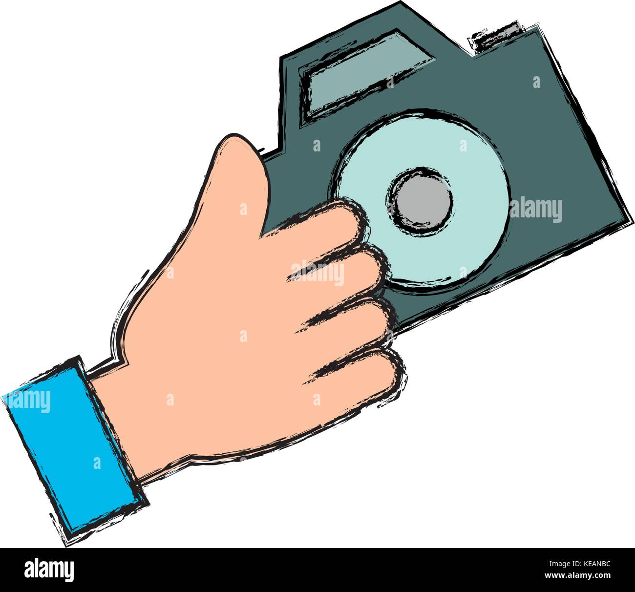 hand with camera vector illustration Stock Vector Image & Art - Alamy