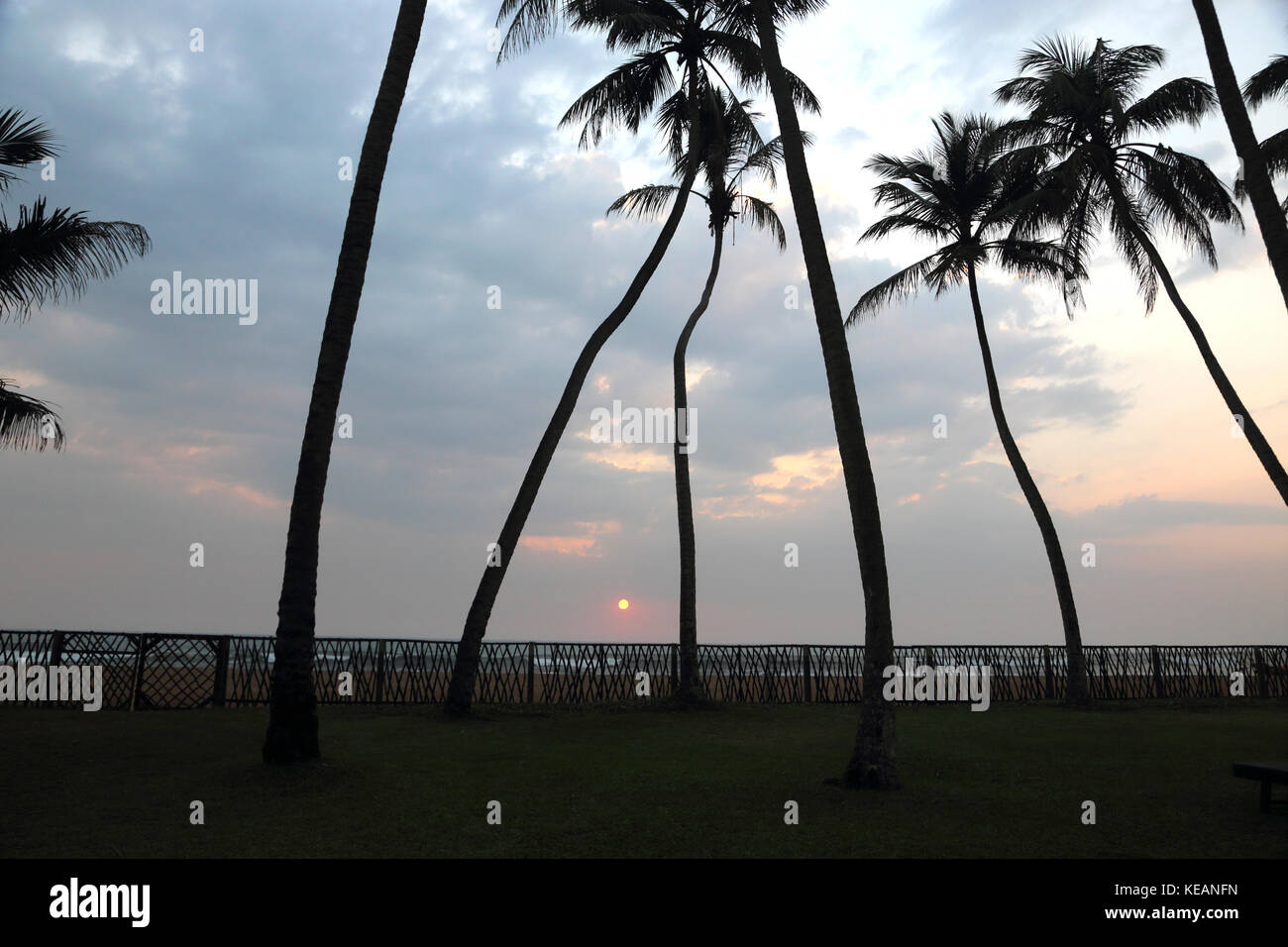 Wadduwa Western Province Sri Lanka Beach At Sunset Blue Water Hotel ...