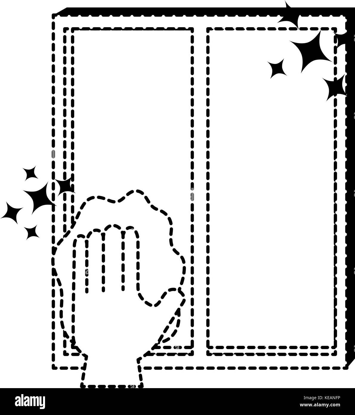 hand wiping window with cloth vector illustration design Stock Vector ...