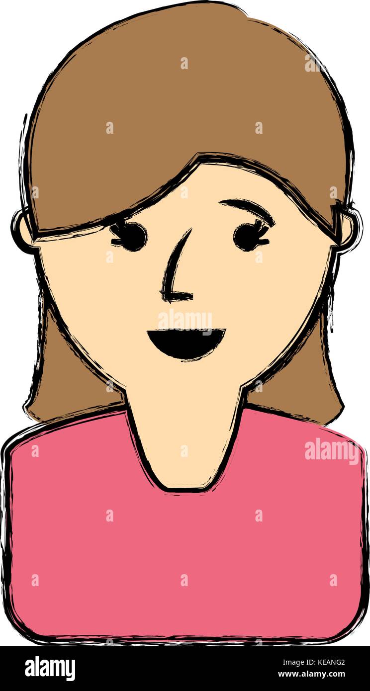 woman face vector illustration Stock Vector Image & Art - Alamy