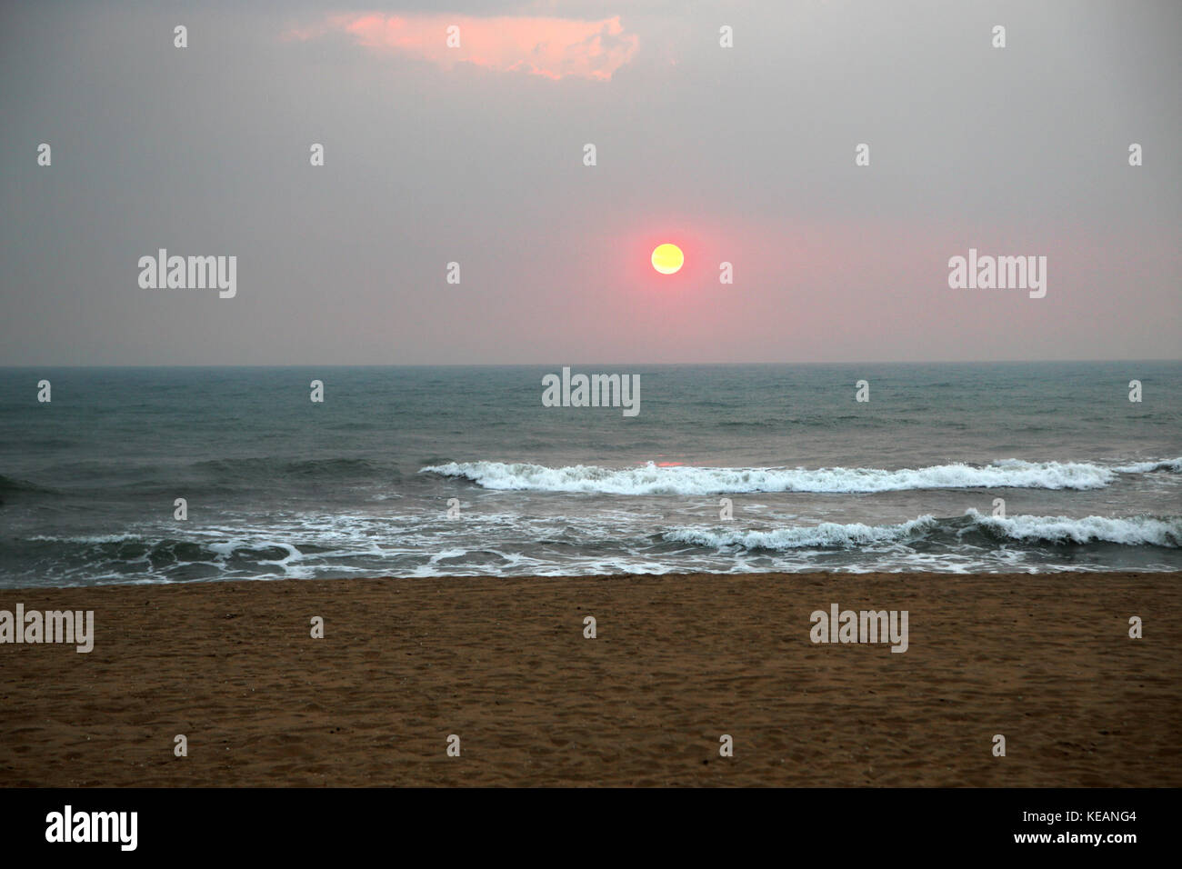 Wadduwa Western Province Sri Lanka Beach At Sunset Stock Photo - Alamy