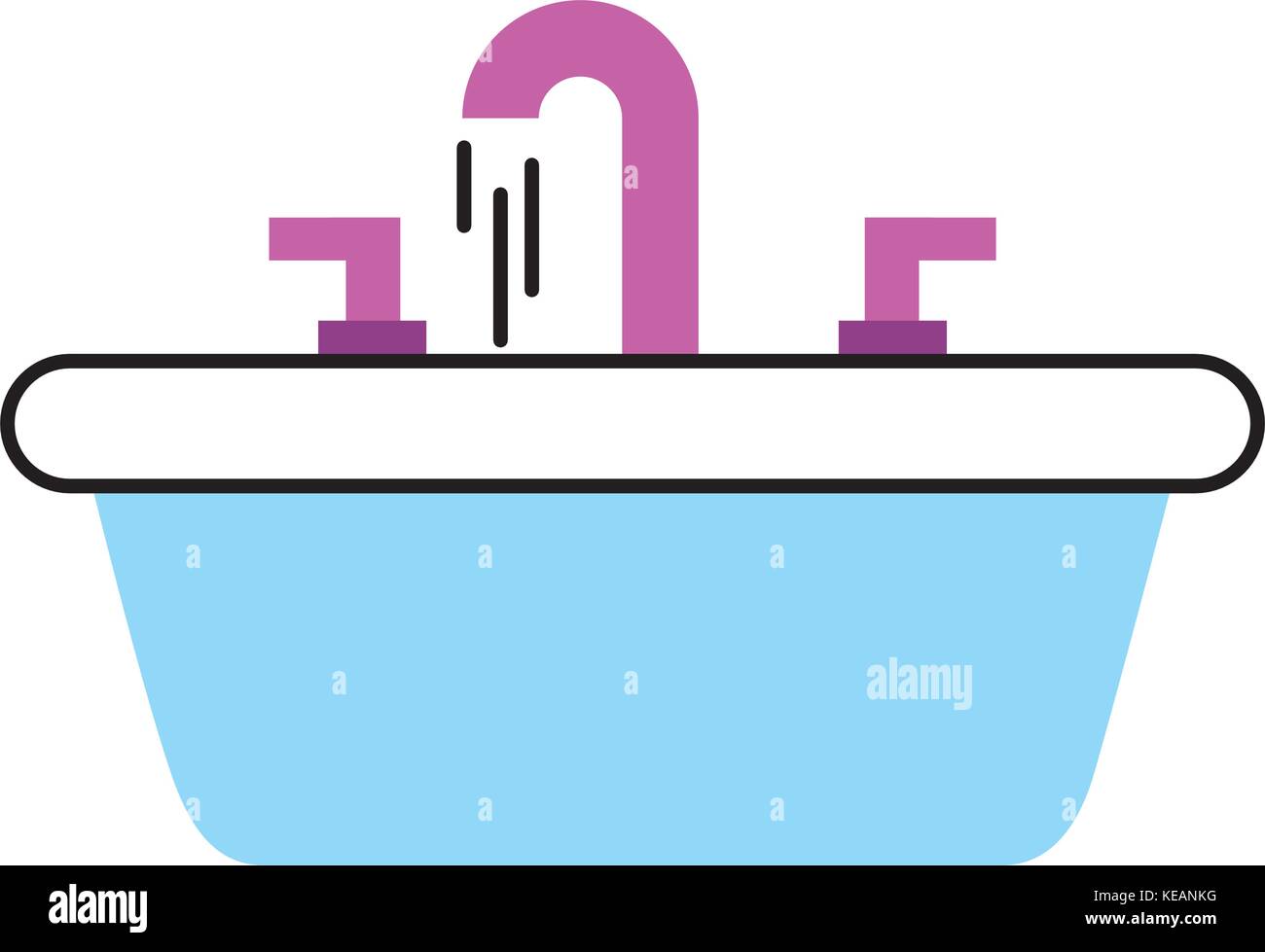 home sink for toilet bathroom ceramic Stock Vector Image & Art - Alamy
