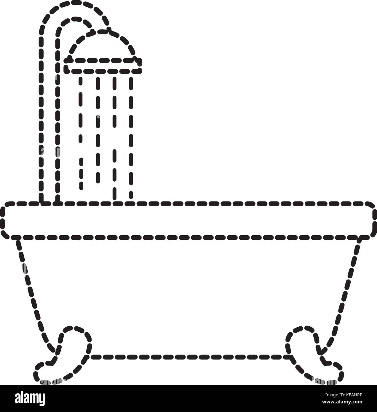 Cold shower treatment illustration Stock Vector Images - Alamy