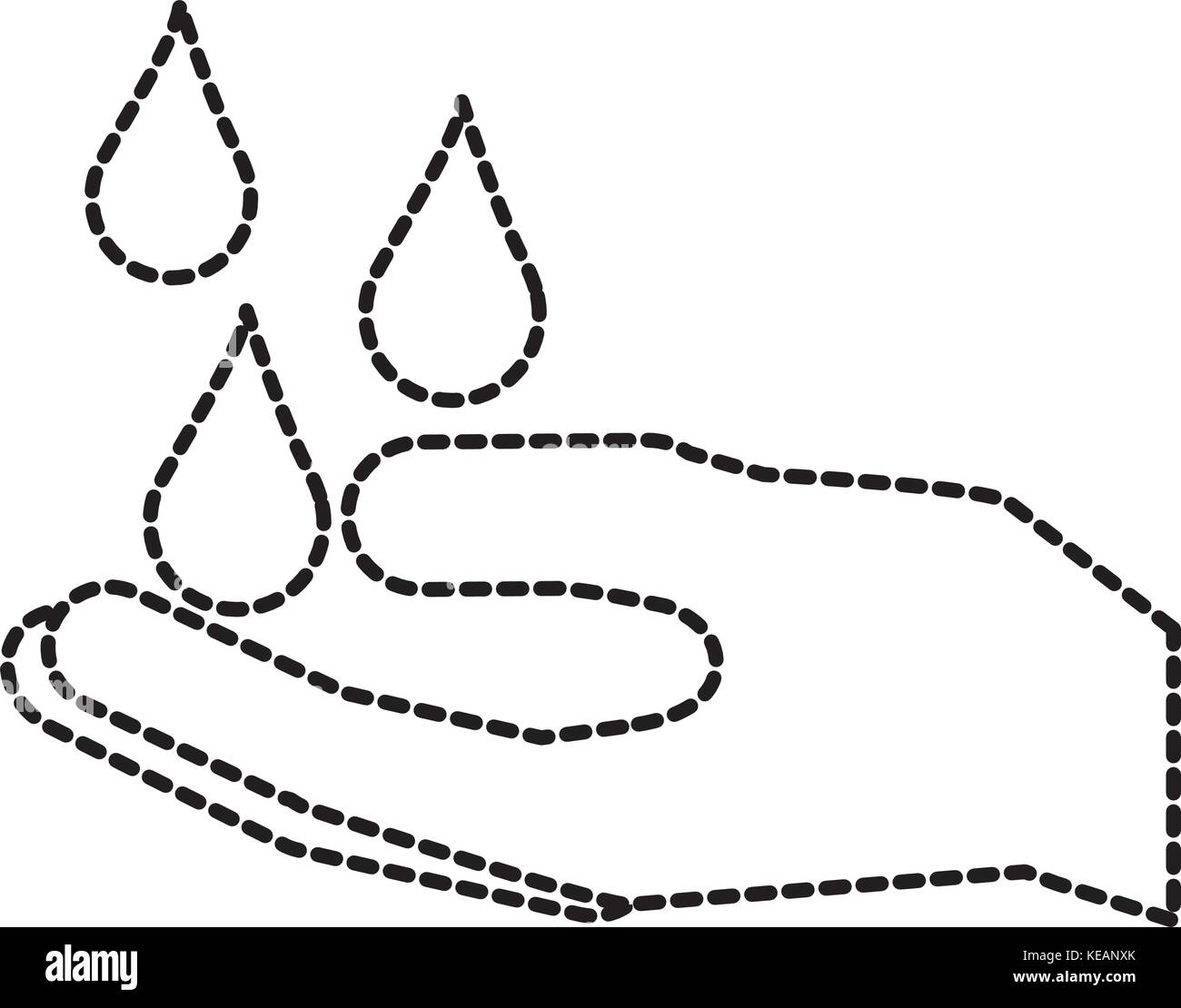 hand with water drop clean hygiene symbol Stock Vector Image & Art - Alamy