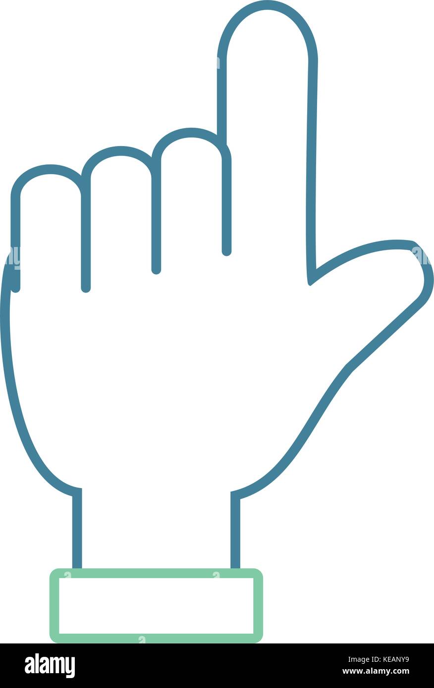 hand vector illustration Stock Vector Image & Art - Alamy