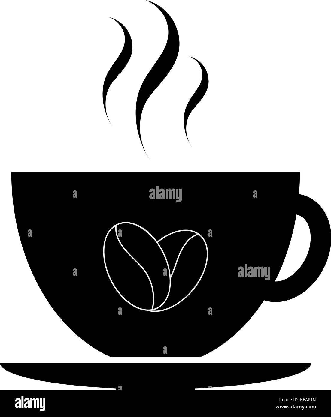 Take away coffee on white Stock Vector Images - Alamy