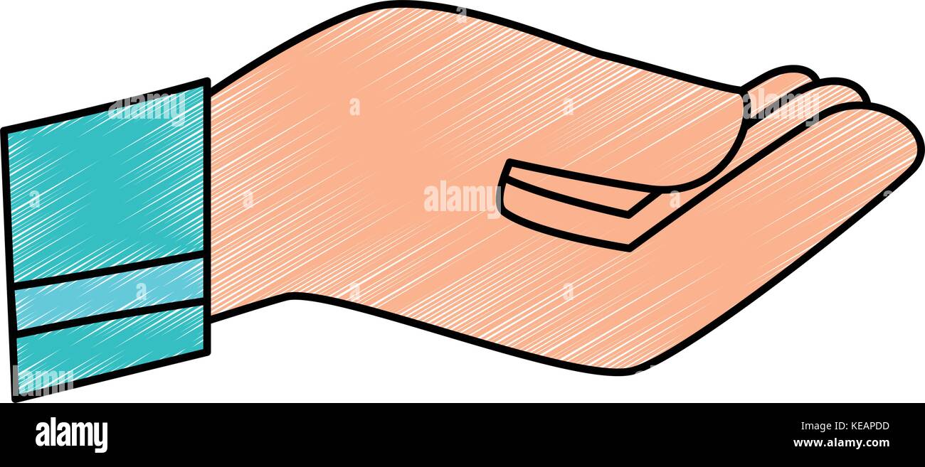 hand receiving isolated icon vector illustration design Stock Vector ...