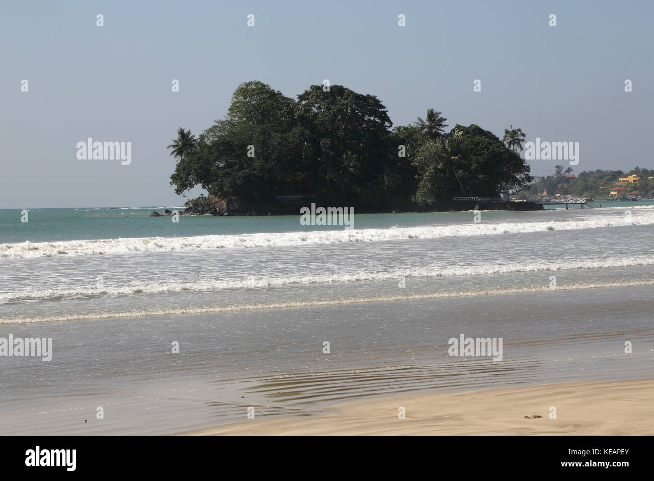 Taprobane Island Weligama Bay Southern Province Sri Lanka Stock Photo ...