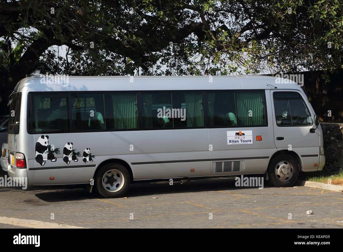 Galle Sri Lanka Galle Fort Xilan Tours Chinese Tour Bus Stock Photo - Alamy