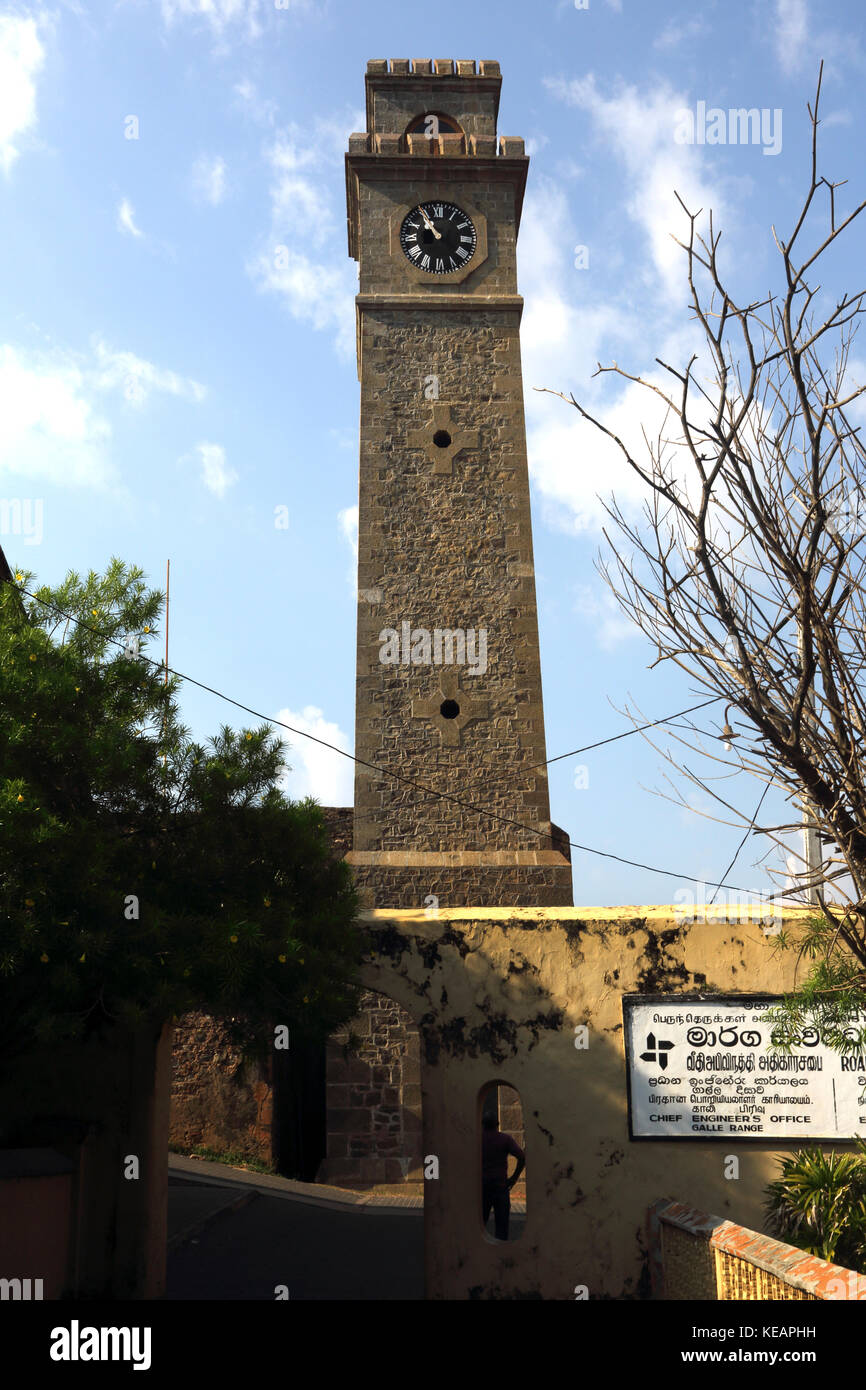 Galle fort clock tower hi-res stock photography and images - Alamy