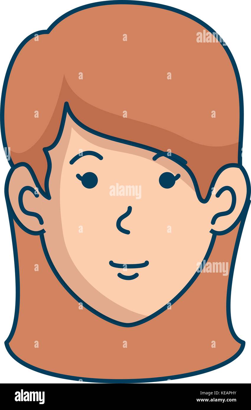beautiful woman head avatar character vector illustration design Stock ...