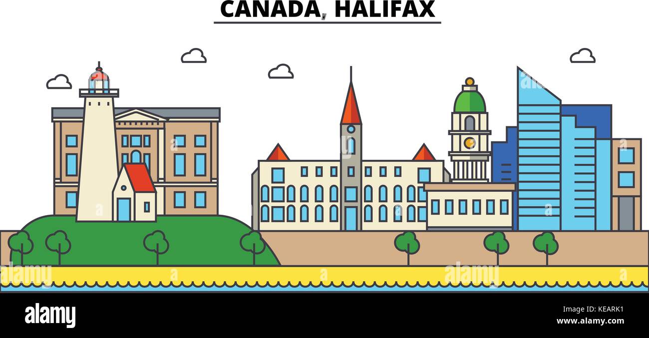 Aerial of halifax Stock Vector Images - Alamy