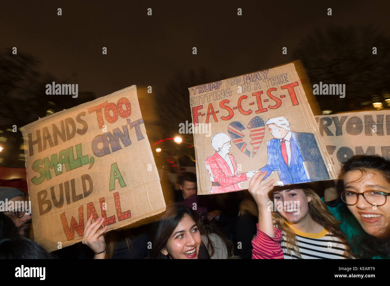 Donald trumps visit to downing street hi-res stock photography and ...