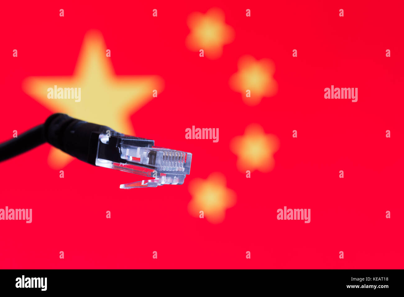 Ethernet cable chinese flag hi-res stock photography and images - Alamy