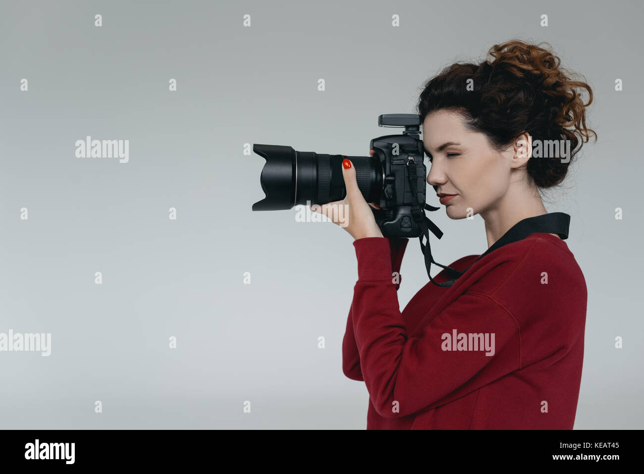 professional photographer with camera Stock Photo - Alamy