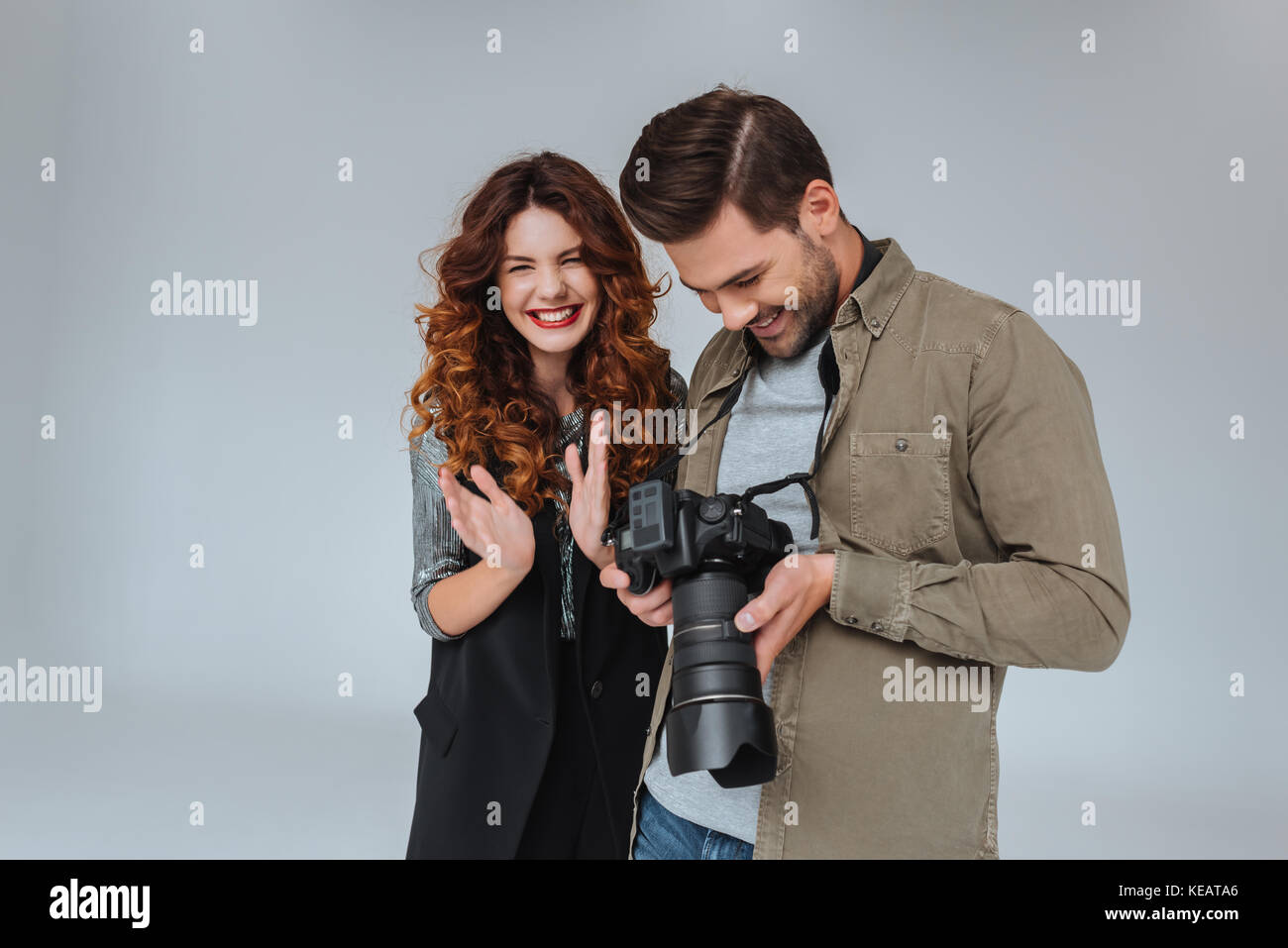 Girl looking camera fashion model hi-res stock photography and images ...