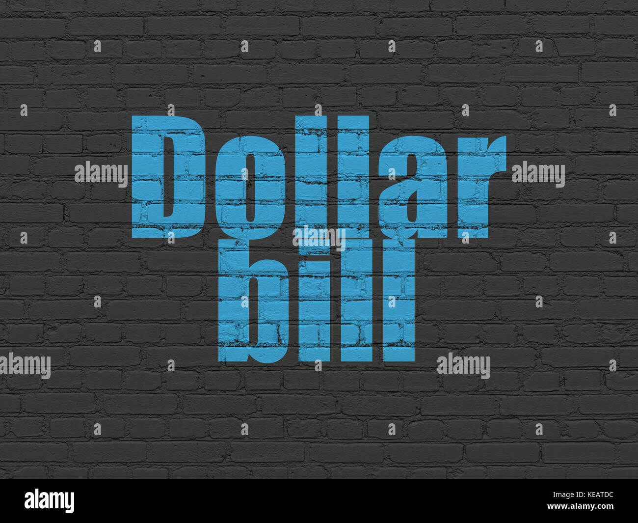 Currency concept: Dollar Bill on wall background Stock Photo - Alamy