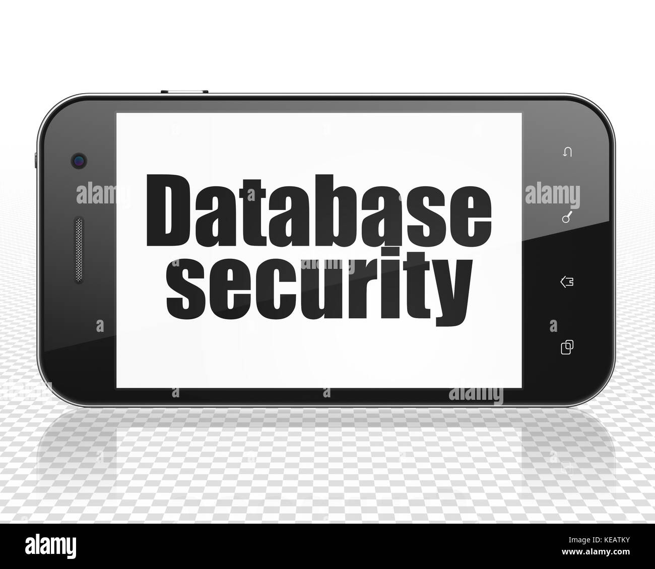 Safety concept: Smartphone with Database Security on display Stock Photo - Alamy