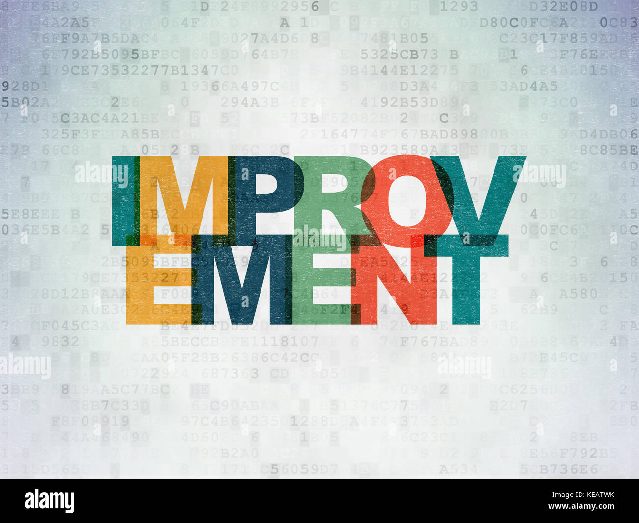 Finance concept: Improvement on Digital Data Paper background Stock ...