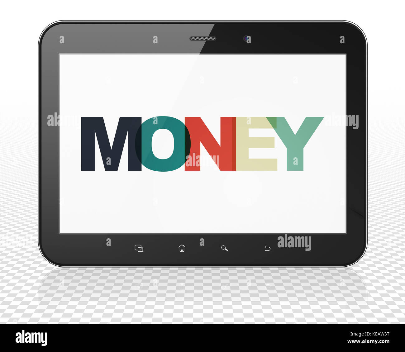 Business concept: Tablet Pc Computer with Money on display Stock Photo ...