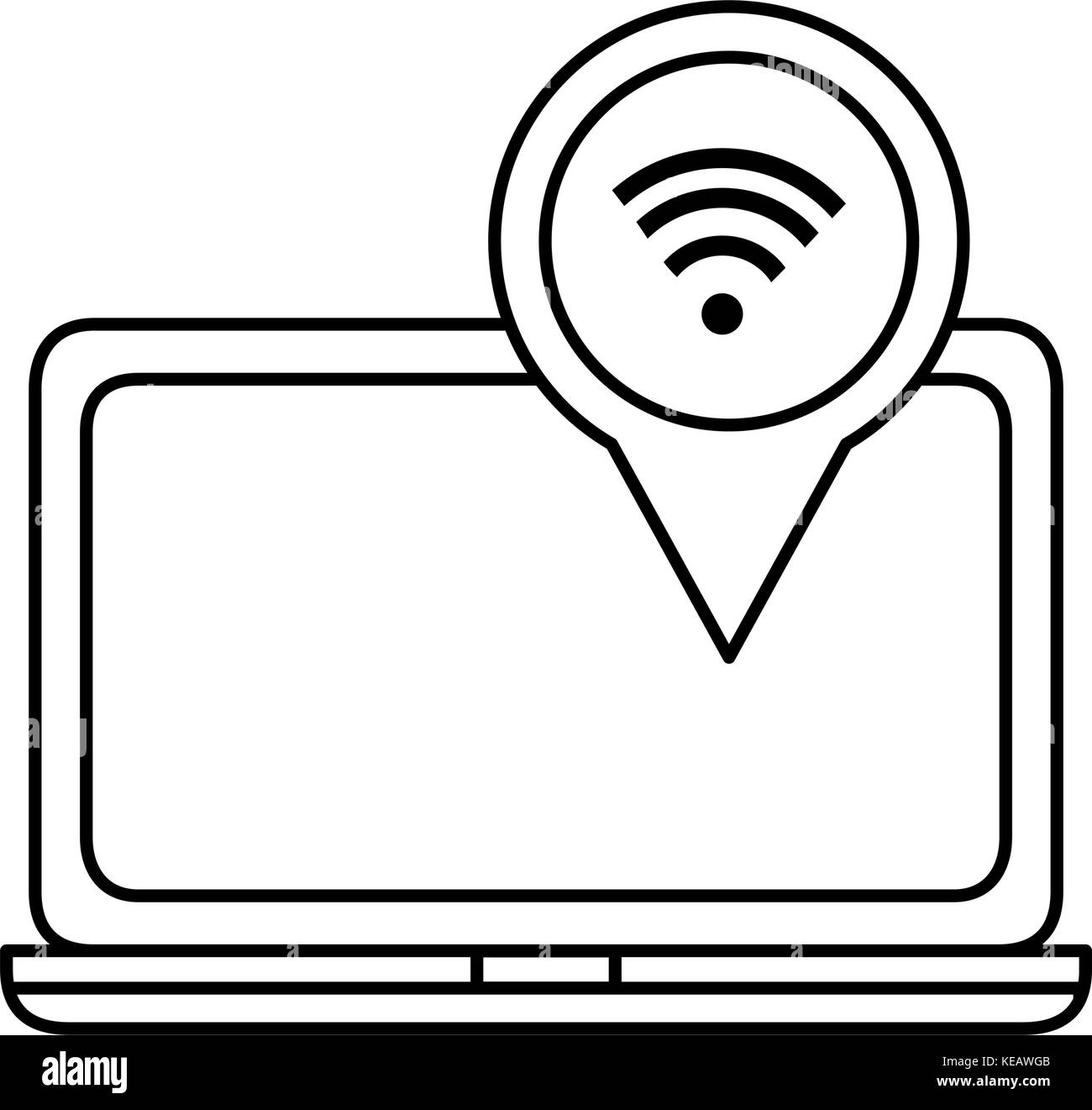 Wifi symbol nobody Stock Vector Images - Alamy