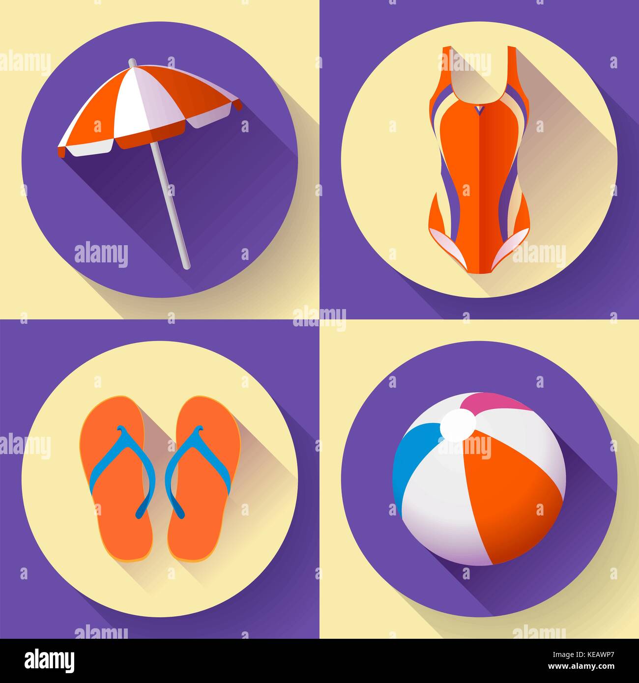 Vector illustration summer travel Stock Vector Images - Alamy