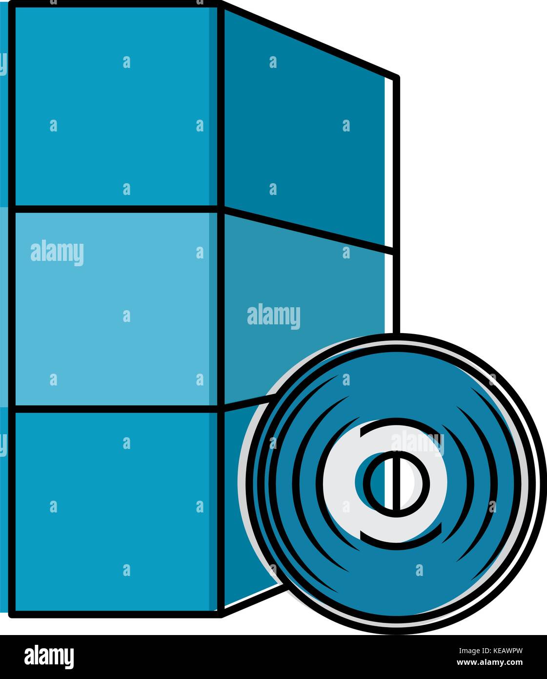 software installation disk and box vector illustration design Stock ...